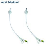 China Medical Silicone Urethral Catheter 3 Way 16Fr 18Fr 20Fr 22Fr 24Fr for sale