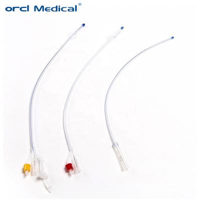China Transparent 2 Way Silicone Foley Catheter / Medical Silicone Balloon Catheter for sale