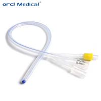 China Factory Manufacturing Distributor Disposable Medical Silicone Foley Catheter 2Way 3 Way For Urology Surgery for sale