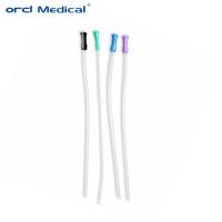 China 200mm 22Fr Urology Disposable Products Medical Grade PVC Nelaton Catheter Factory Price for sale