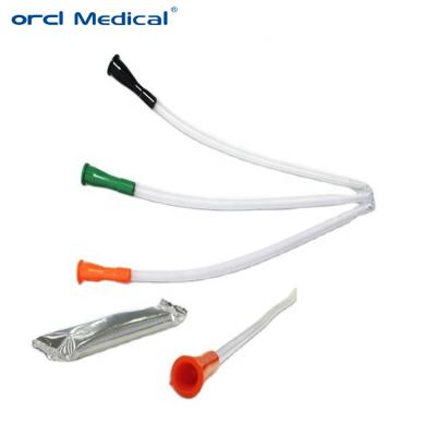 China Disposable Medical Sterile Tiemann Tip Available Intermittent Catheter Ready To Use Pvc Nelaton Catheter for sale