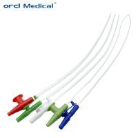 China 45cm Finger Control Suction Catheter Tube , 8Fr Mucus Extractor Flexible Suction Catheter for sale