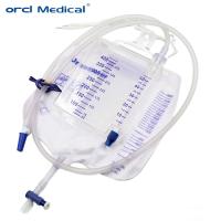 China Medical Grade PVC Urology Disposable Products White Urine Meters Drainage Bags Supplier for sale