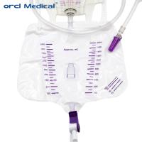 China Medical Grade PVC Urology Disposable Products White Urine Meters Drainage Bags Supplier for sale