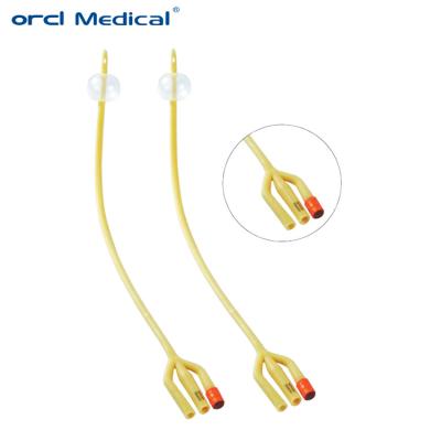 China Sterile Disposable 2-way/3-way Latex Foley Catheters Bladder Irrigation in Urology Clinics for sale