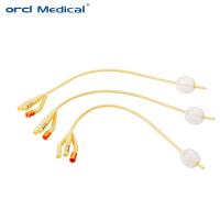 China Disposable 3 Way Latex Foley Catheter Soft Value Plastic Silicone Coated Latex Catheter for sale