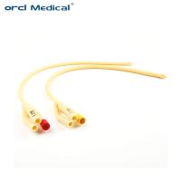 China Disposable 3 Way Latex Foley Catheter Soft Value Plastic Silicone Coated Latex Catheter for sale