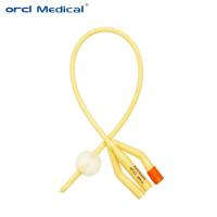 China 100% Latex Three Way Urinary Catheter , Silicone Coated Foley Catheter for sale