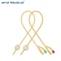 China Latex Intermittent Female Catheter , 3 Way Intermittent Urinary Catheter for sale