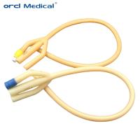 China Latex Intermittent Female Catheter , 3 Way Intermittent Urinary Catheter for sale