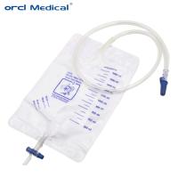 China Clinic Urology Disposable Medical PVC Urine Drainage Bags With Sampling Port Manufacturer for sale