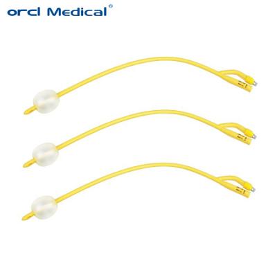 China Disposable Latex Catheter With Double Lumen And Three Lumen Latex Foley Catheter for sale