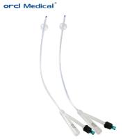 China 8Fr 10Fr 12Fr 14Fr 16Fr 18Fr 20Fr 22Fr 24Fr 2 Way Silicone Foley Catheter for sale