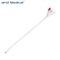 China Disposable 3 Way Foley Catheter Silicone Foley Urethral Catheter Free Sample for sale