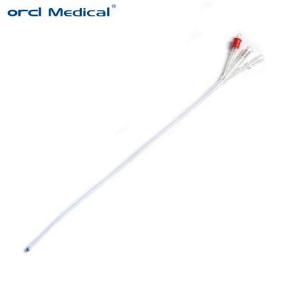 China Disposable 3 Way Foley Catheter Silicone Foley Urethral Catheter Free Sample for sale