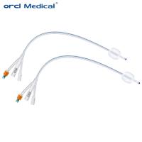 China Disposable 3 Way Foley Catheter Silicone Foley Urethral Catheter Free Sample for sale