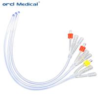 China Disposable 3 Way Foley Catheter Silicone Foley Urethral Catheter Free Sample for sale