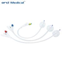 China Disposable 3 Way Foley Catheter Silicone Foley Urethral Catheter Free Sample for sale