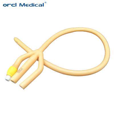 China Disposable 3 Way FR6-FR30 Urinary Catheter Medical Silicone Foley Catheter Dealer Wholesale for sale