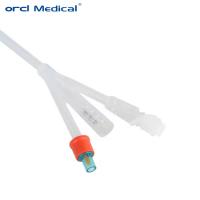 China Disposable Sterile 100% Silicone Coated Foley Catheter 3 Way Standard Type Foley Silicone Catheter for sale