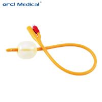 China ORCL Silicone Coated Latex Foley Catheter 10cc Balloon Disposable for sale
