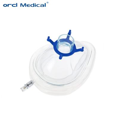 China Medical Surgical Soft PVC Air Cushion Mask Disposable Anaesthetic Mask for sale