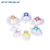 China Medical Surgical Soft PVC Air Cushion Mask Disposable Anaesthetic Mask for sale