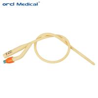 China Medical Disposable Urethral Tube Balloon Dilatation Catheter 2 Way 3 Way Latex Foley Catheter With Silicone Coated for sale