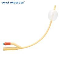 China Medical Disposable Urethral Tube Balloon Dilatation Catheter 2 Way 3 Way Latex Foley Catheter With Silicone Coated for sale