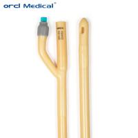 China Medical Disposable Urethral Tube Balloon Dilatation Catheter 2 Way 3 Way Latex Foley Catheter With Silicone Coated for sale