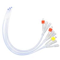 China Urology Surgery Series Medical Silicone Coated Foley Catheter Adult Urethral Catheter Tube for sale