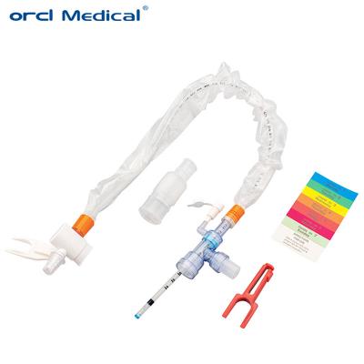 China Medical Supply  24H 72H Transparent Sleeve Closed Suction Catheter Reduce Infection Risk in Mechanical Ventilation for sale