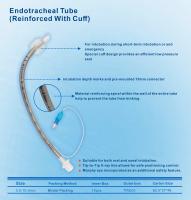 China OEM/ODM Solutions Medical Latex-Free  Reinforced PVC Cuffed / Uncuffed Endotracheal Tube Fast Delivery & Stock Availability for sale