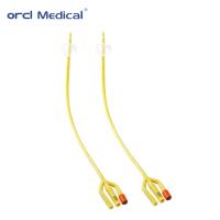 China Orcl Different Disposable Medical Medical Consumables Customized 3 Way Foley Catheter Sizes Number 16 for sale