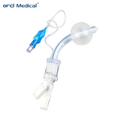 China Medical Supply For Single Use Only Disposable PVC 2.0-11.0mm Tracheotomy Tube With Cuffed for sale