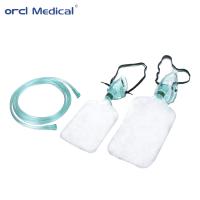 China High Quality Surgical Supply Hospital Use Disposable Non Rebreathing Face Mask PVC oxygen Mask with Reservoir Bag for sale