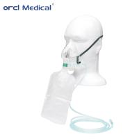 China High Quality Surgical Supply Hospital Use Disposable Non Rebreathing Face Mask PVC oxygen Mask with Reservoir Bag for sale