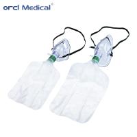 China High Quality Surgical Supply Hospital Use Disposable Non Rebreathing Face Mask PVC oxygen Mask with Reservoir Bag for sale