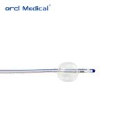 China All Silicone Foley Catheter Round Tipped for Temperature Management with Temperature Sensor Probe for sale