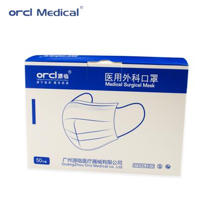 China Top Sales Production Manufacturer Disposable Face Mask 3 Ply Non Woven Medical Surgical Masks for sale