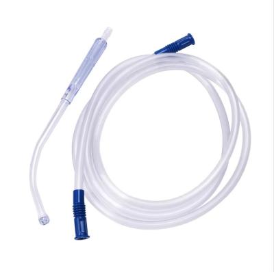 China Medical Disposable PVC Suction Connecting Tube Medical Supply Yankauer Suction Set for sale