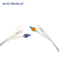 China Wholesale Disposable 3 Way Silicone Foley Catheter Standard for Single Use Standard Balloon Urethral Suprapubic Use for sale