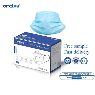 China Orcl Personal Care Three Layer Face Surgical Mask 3 Ply Medical Face mask for sale