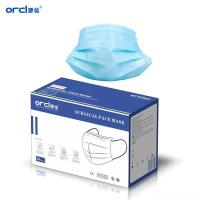 China High Custom Color 3-Layer Nonwoven Disposable Face Masks Direct Manufacturer Export Sales Certification for sale
