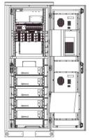 China Small Outdoor Telecom Enclosures Cabinet 800x1200x2000mm Size With CAN Communication for sale