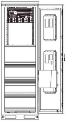 China 16U Telecom Energy Cabinet Rack Ground Mounted With IP55 Protection for sale