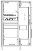 China Ground Mounted Energy Cabinet , Telecom Equipment Racks 153.5kg 10U 650x650x1600mm for sale