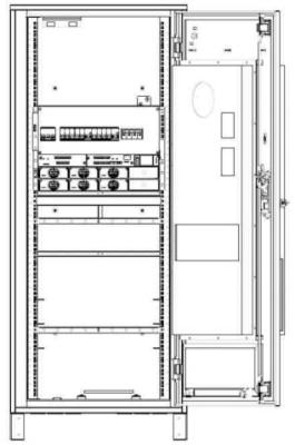 China 400A 48VDC Energy Cabinet , Telecom Equipment Cabinet For 2000m Altitude for sale