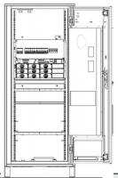 China Ground Mounted Outdoor Telecom Cabinet , 19 Inch Telco Rack 600A Capacity for sale