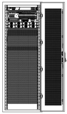 China Anti Theft Telecom Energy Cabinet Outdoor 34U 48 Volt DC For 4000m Altitude for sale